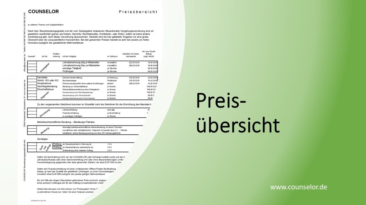 Luxus Was Kostet Eine Feststellungserklarung Beim Steuerberater Fotos